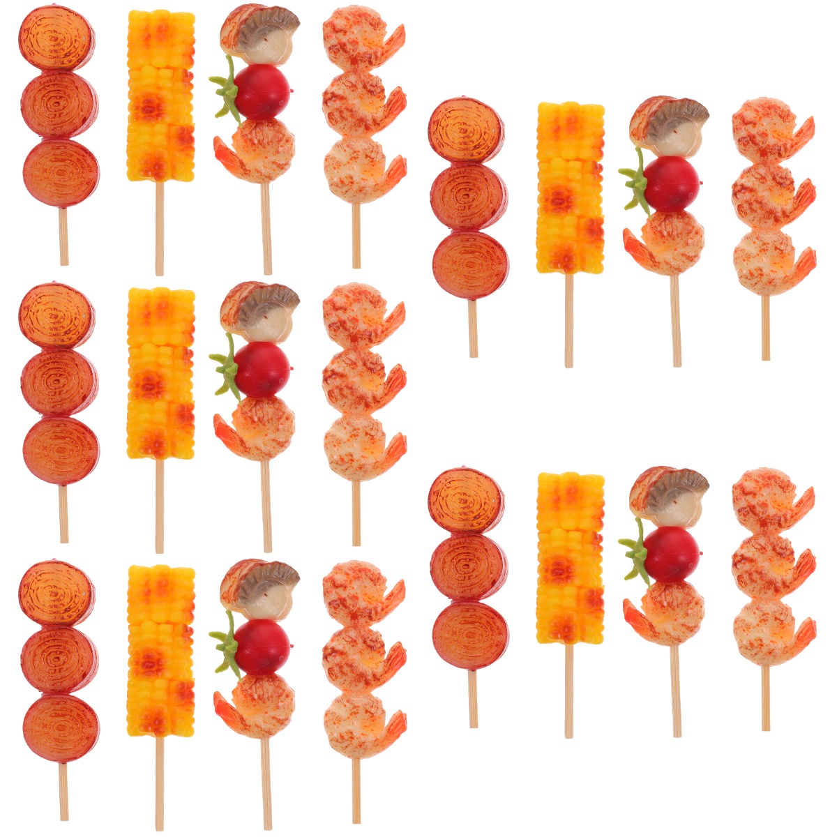 unbranded 20 pcs Fake Food Model Simulated Grill Food Prop Roasted Food ...