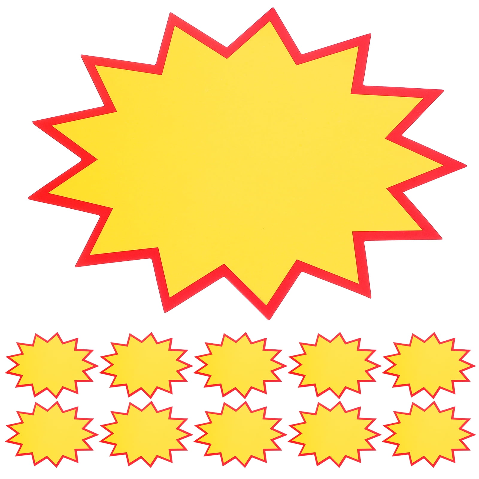 unbranded 200 Pcs Erase Tag Advertising Labels Sale Star Sign Retail ...