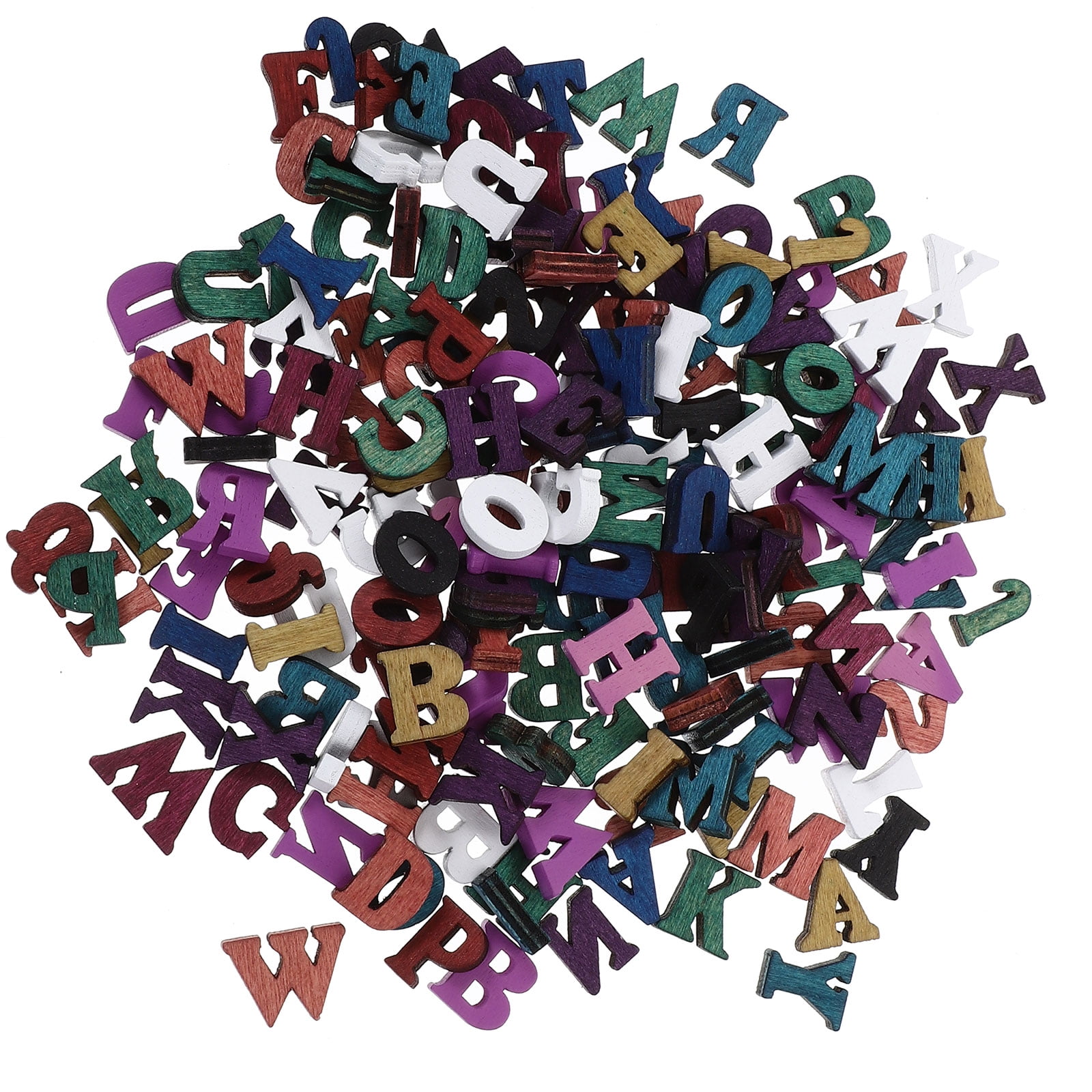 unbranded 200 Pcs Letter Sign Wooden Hanging Large Stencils Letters for ...