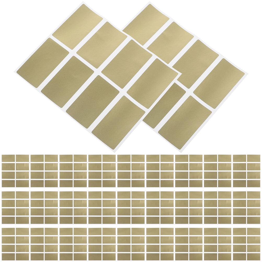 LITINKIMI Round Scratch Off Labels Golden Paper 200Set For Classroom ...
