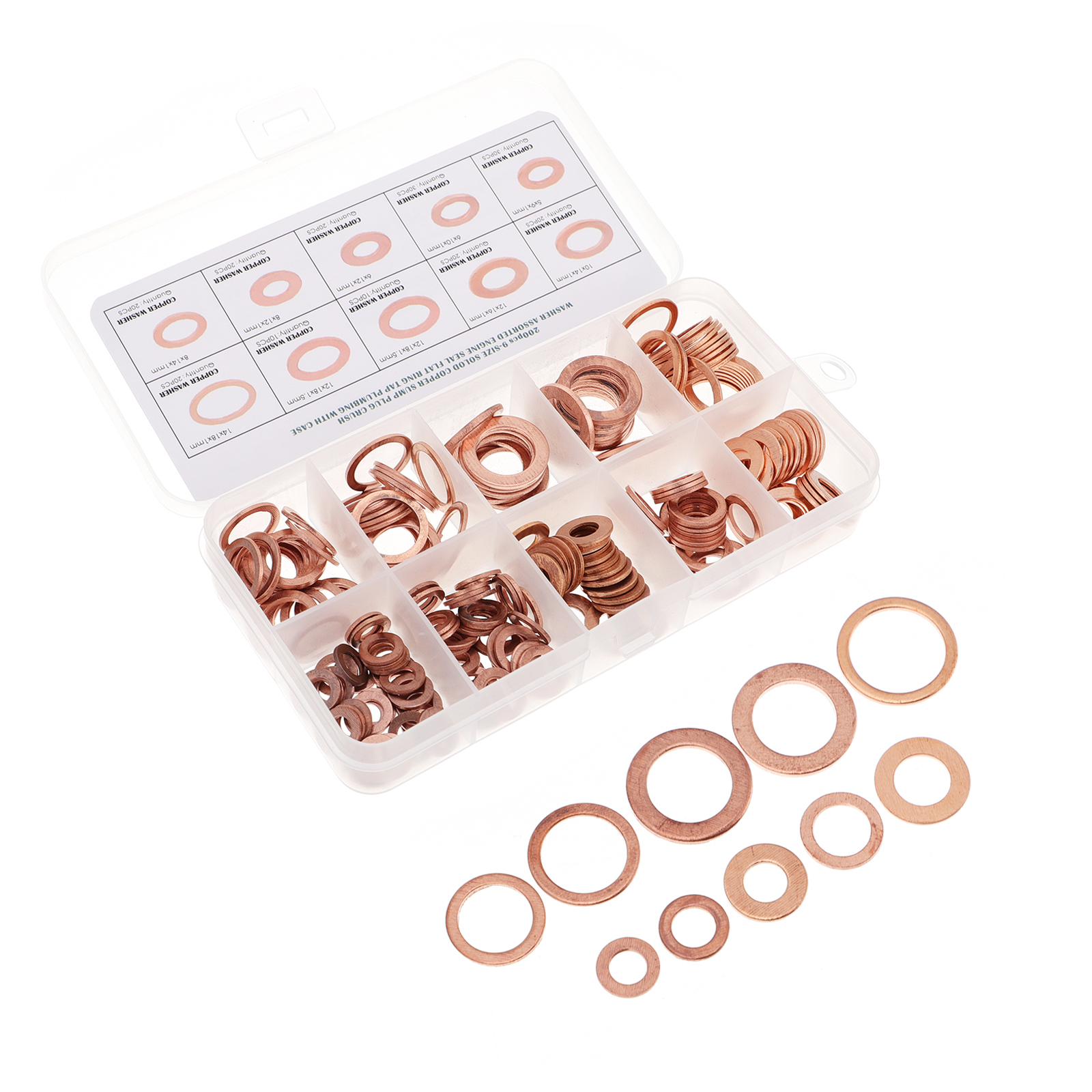 unbranded 200 Pcs Tape Gasket Environmental-friendly Washers - Walmart.com