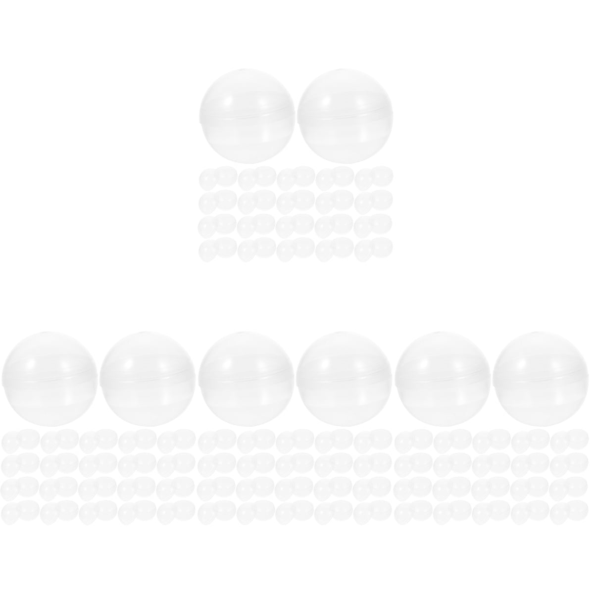 unbranded 200 pcs Round Transparent Capsules Clear Empty Capsules ...
