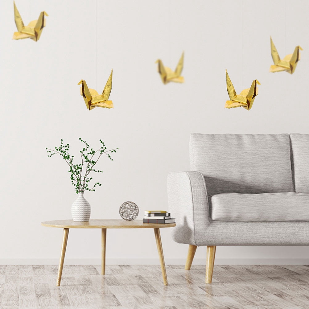 Milisten Pearlized Golden Origami Sheets for Creative Crafting Easy to ...