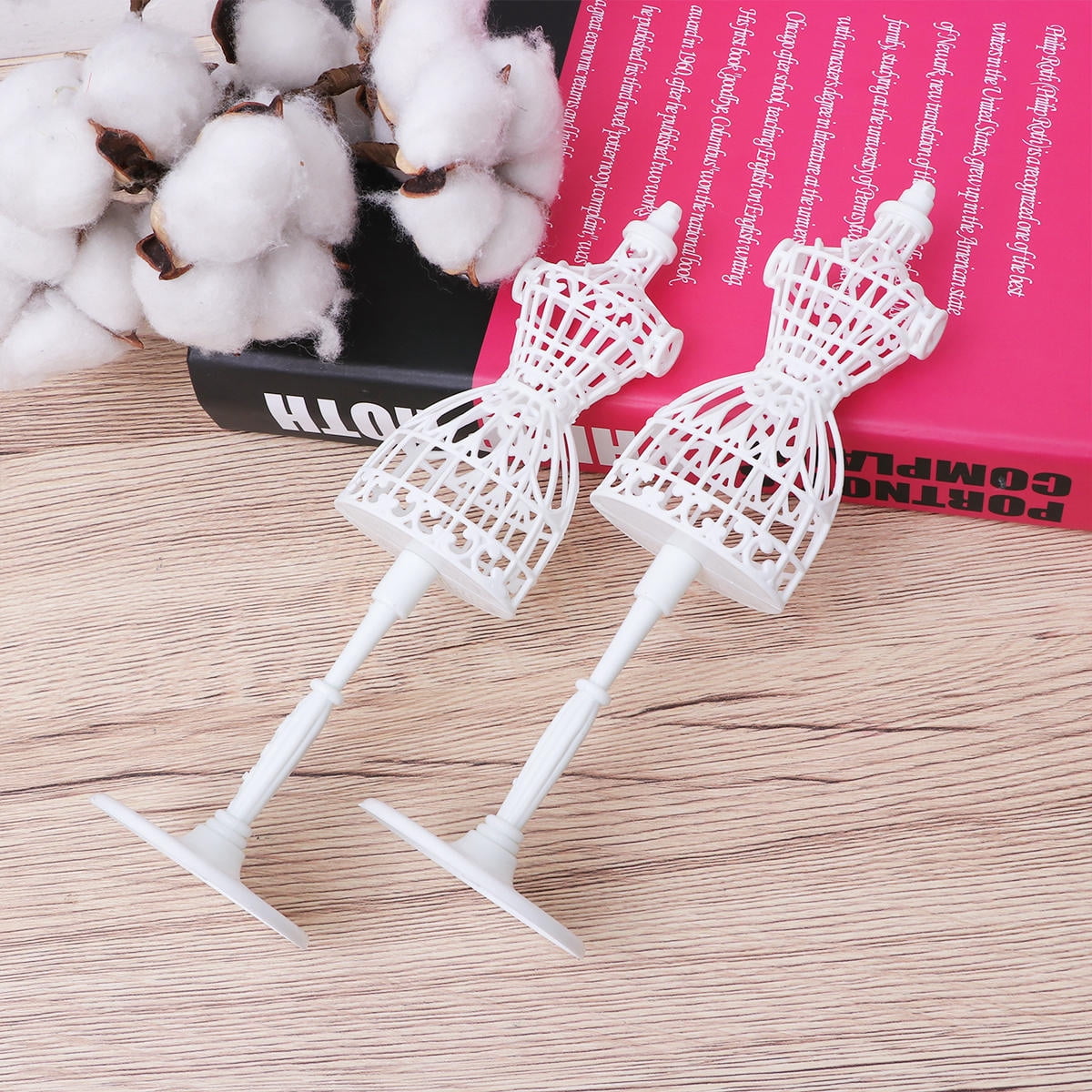 TEHAUX 20 Pieces Mini Dress Form Mannequins Hollow Plastic for ...