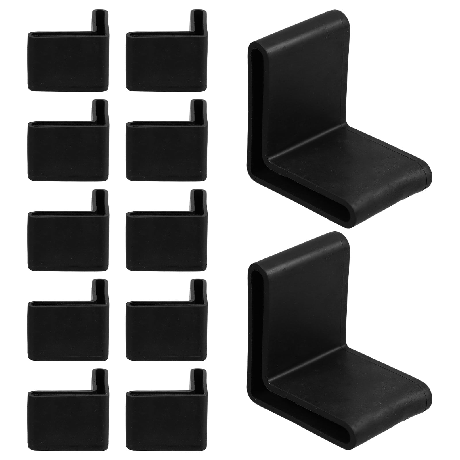 unbranded 20Pcs PVC Cap Angle Iron End Caps L Shaped PVC Covers ...