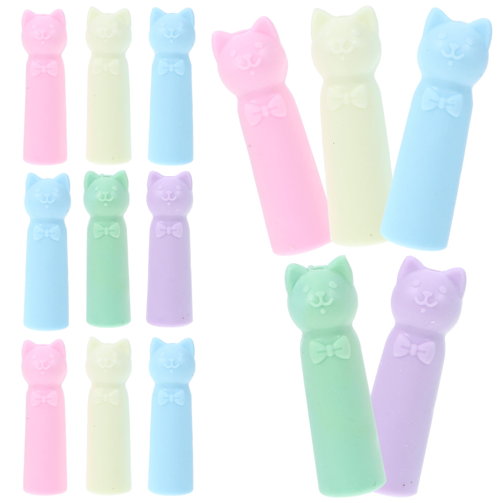 unbranded 20pcs Cat Pencil Topper Cat Pencil Cap Cute Pencil Caps ...