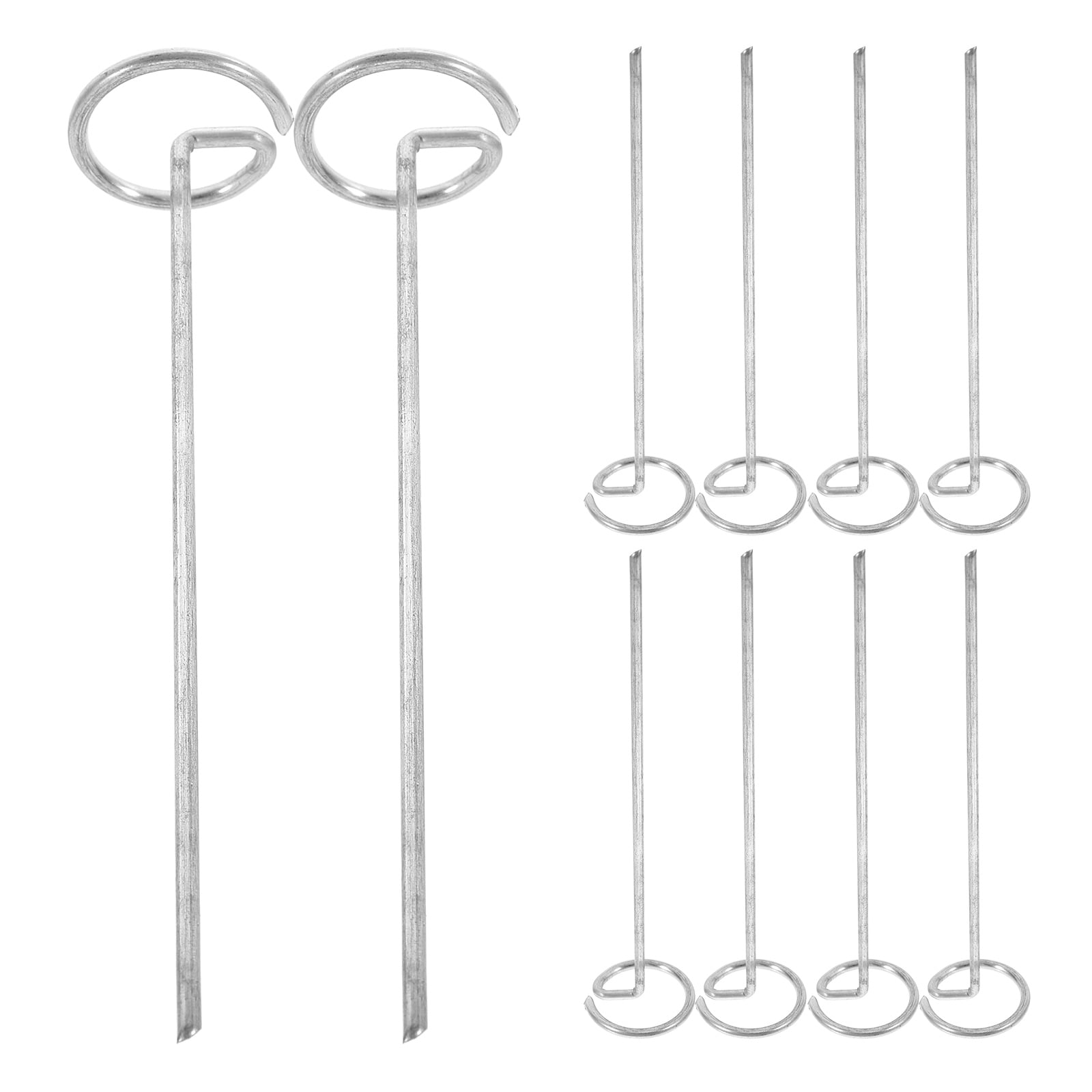 unbranded 20pcs Garden Nails Galvanized Steel Garden Stakes Heavy Duty ...