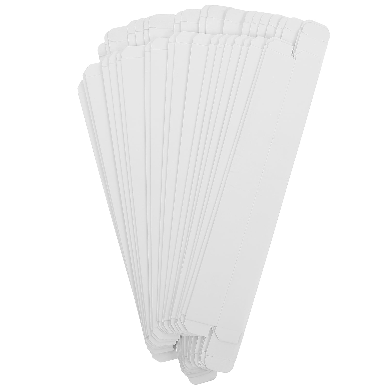 WHAMVOX White Cardboard Fan Storage Box for Small Hand Fans with Simple ...