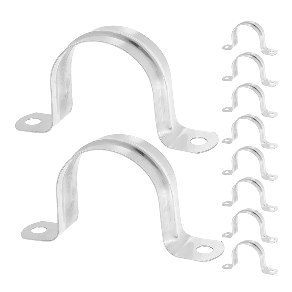 unbranded 20pcs U Shaped Pipe Clamps Stainless Steel U Brackets Heavy ...