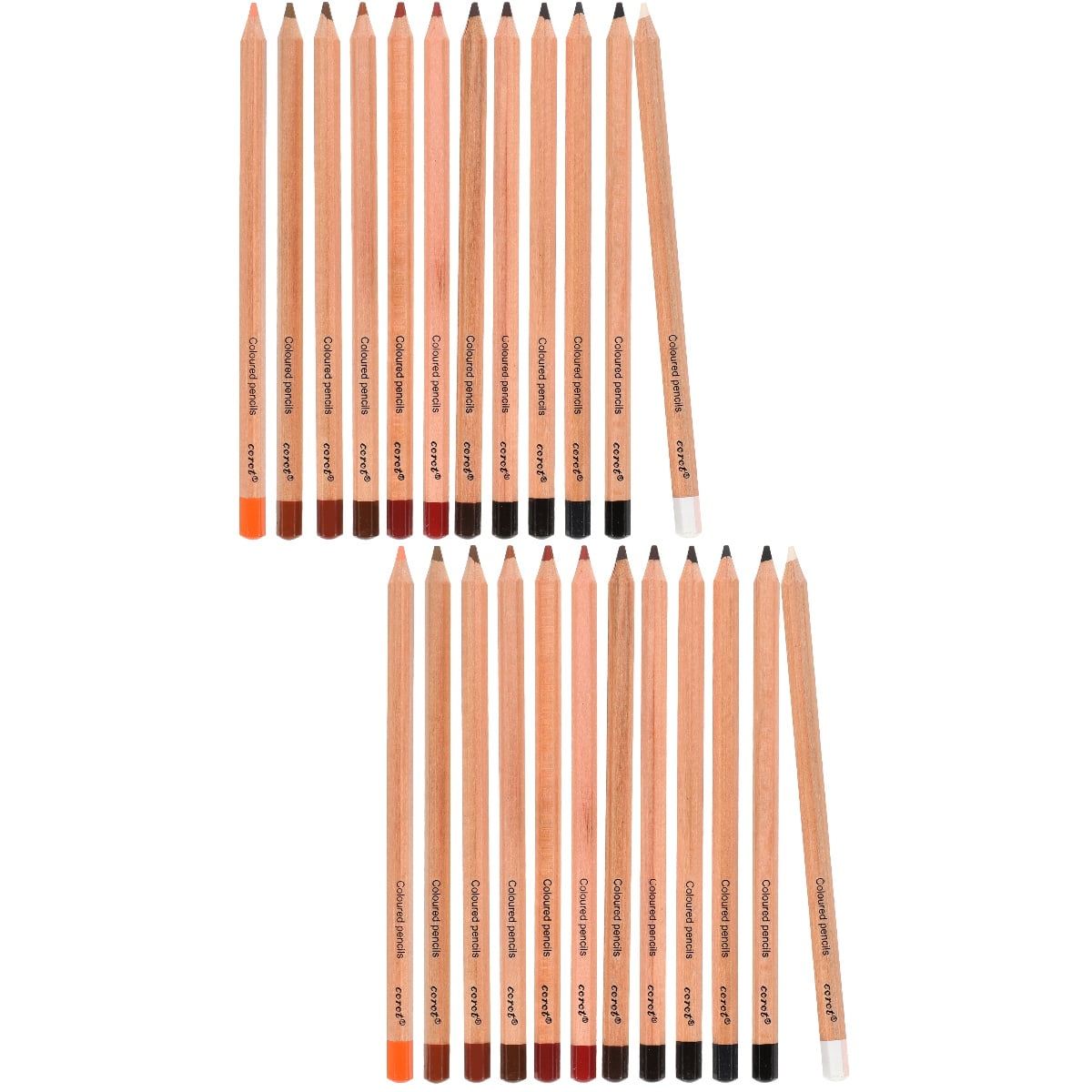 unbranded 24 Pcs Coloring Pencils Students Art Pencils Sketching Artist ...