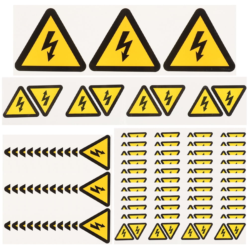 unbranded 24 Pcs Emergency Label Warning Signs for Industrial Equipment ...
