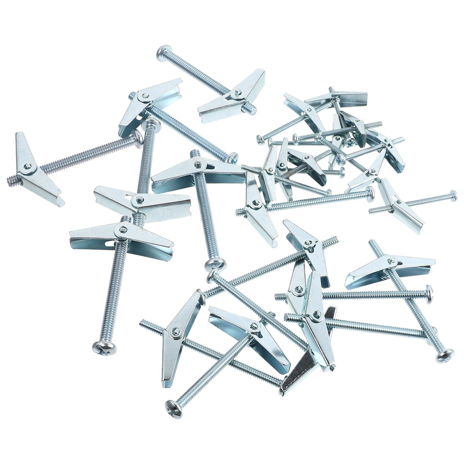 unbranded 24 Pcs Toggle Bolt and Wing Nut Ceiling Hooks Drywall Screws ...