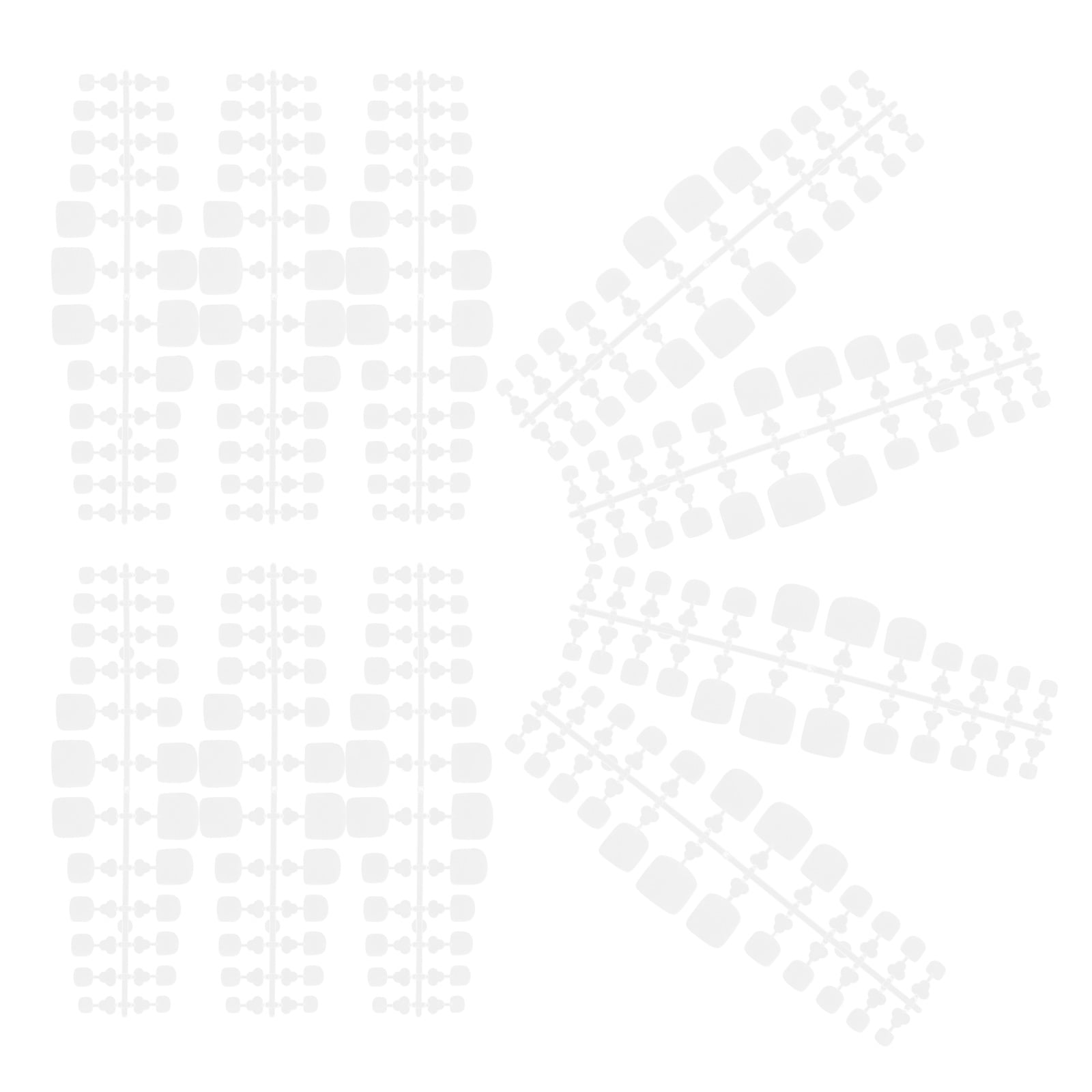 unbranded 240 Pcs Full Toe Nail Tips Fake Toenail Manicure and Pedicure ...