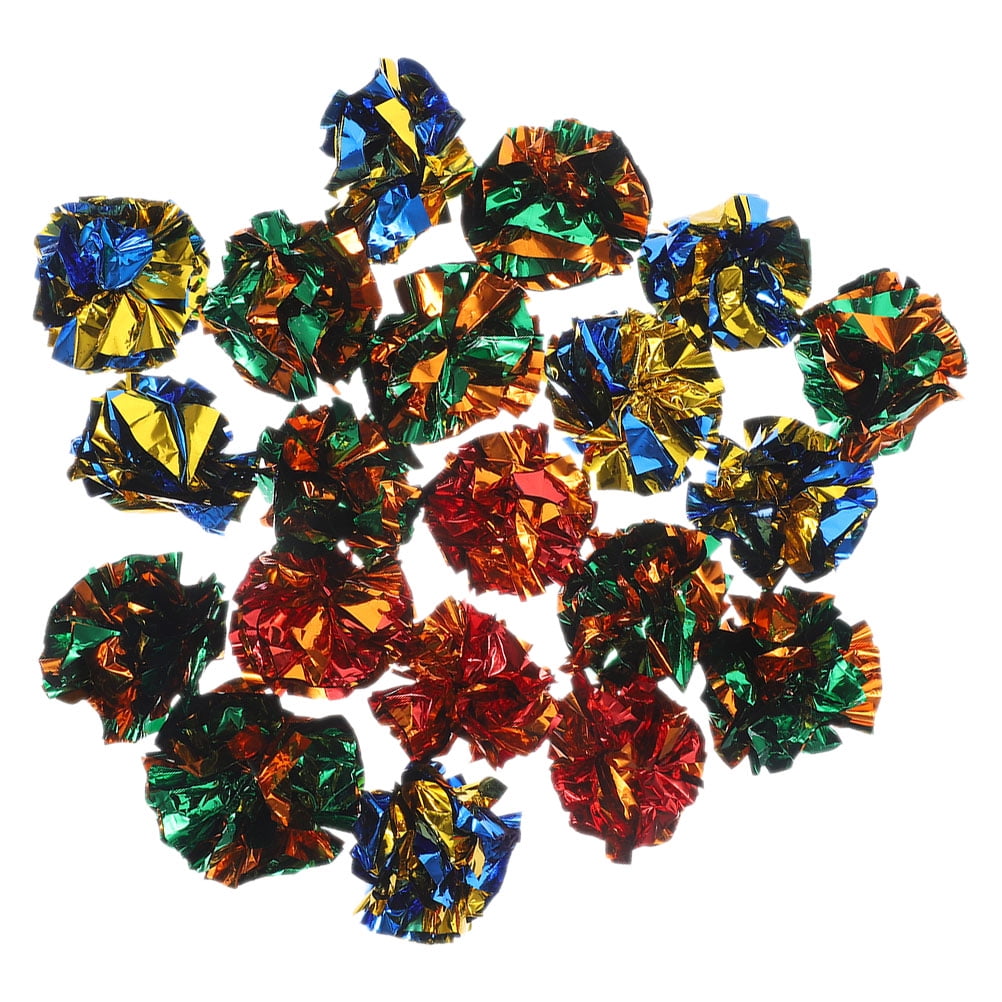 unbranded 25 Pcs Catnip Funny Paper Ball Cat Entertainment Toys 5x5cm ...