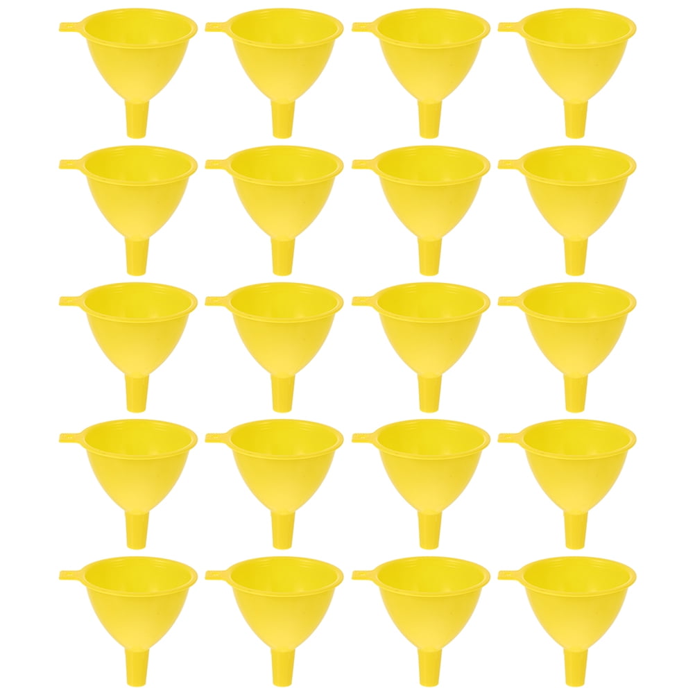 25 Pcs Small Bottle Funnels for Science Experiments, Yellow, 8X7X6.5CM ...