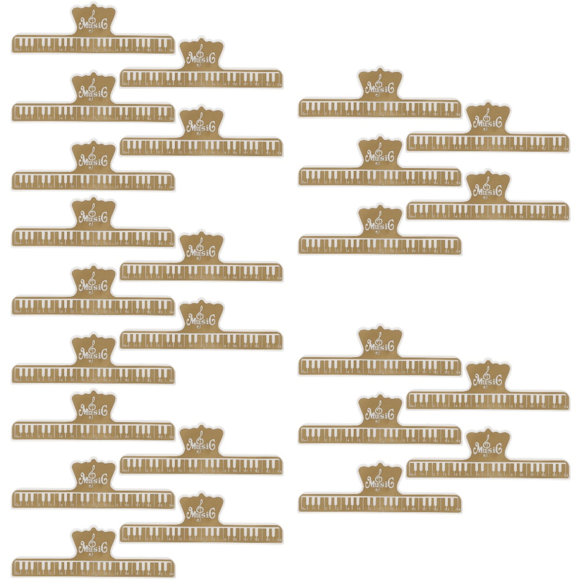 unbranded 25 Pcs Music Holder Stand Sheet Book Page Clip Piano Score ...