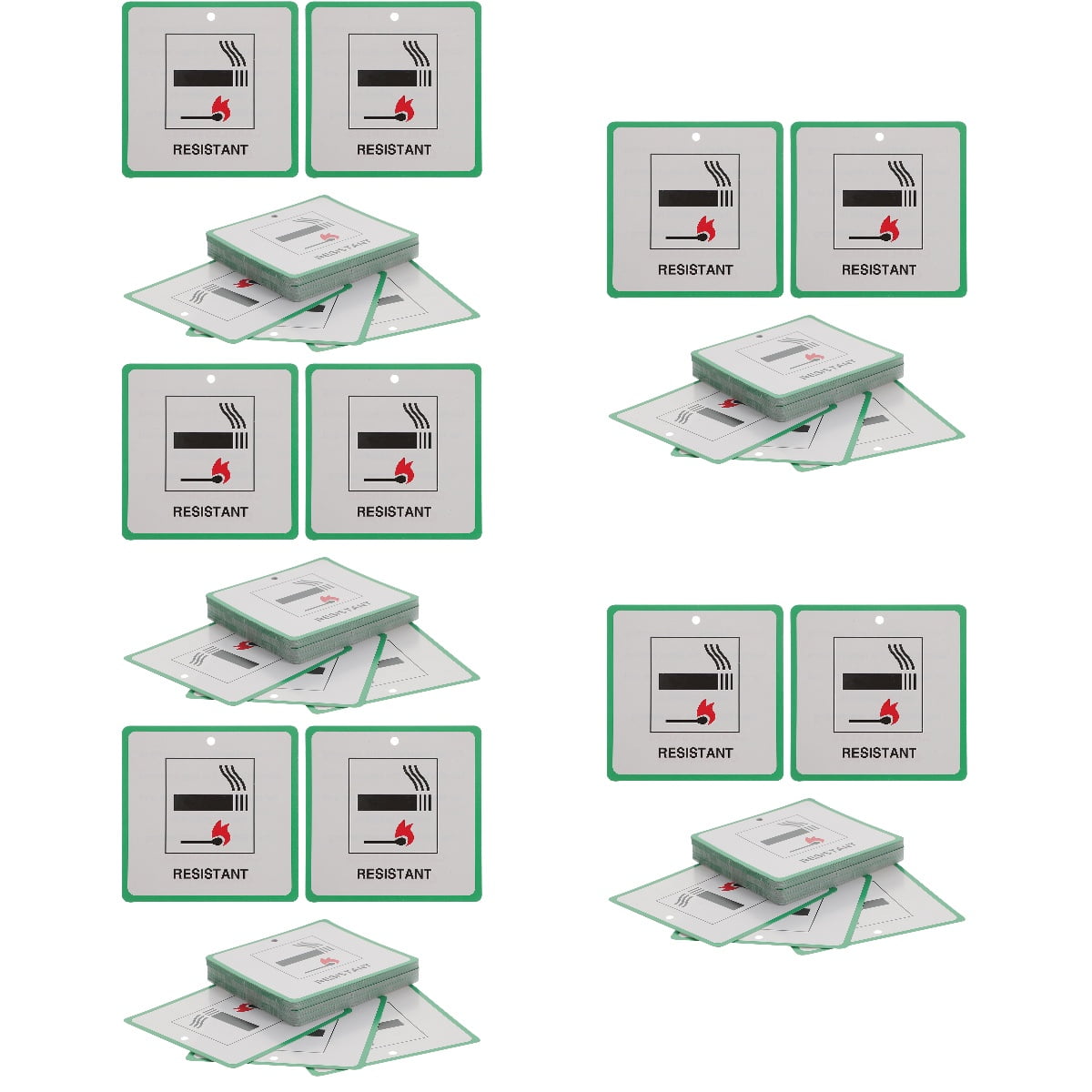 unbranded 250 pcs Fire Safety Warning Labels Furniture Fire Warning ...