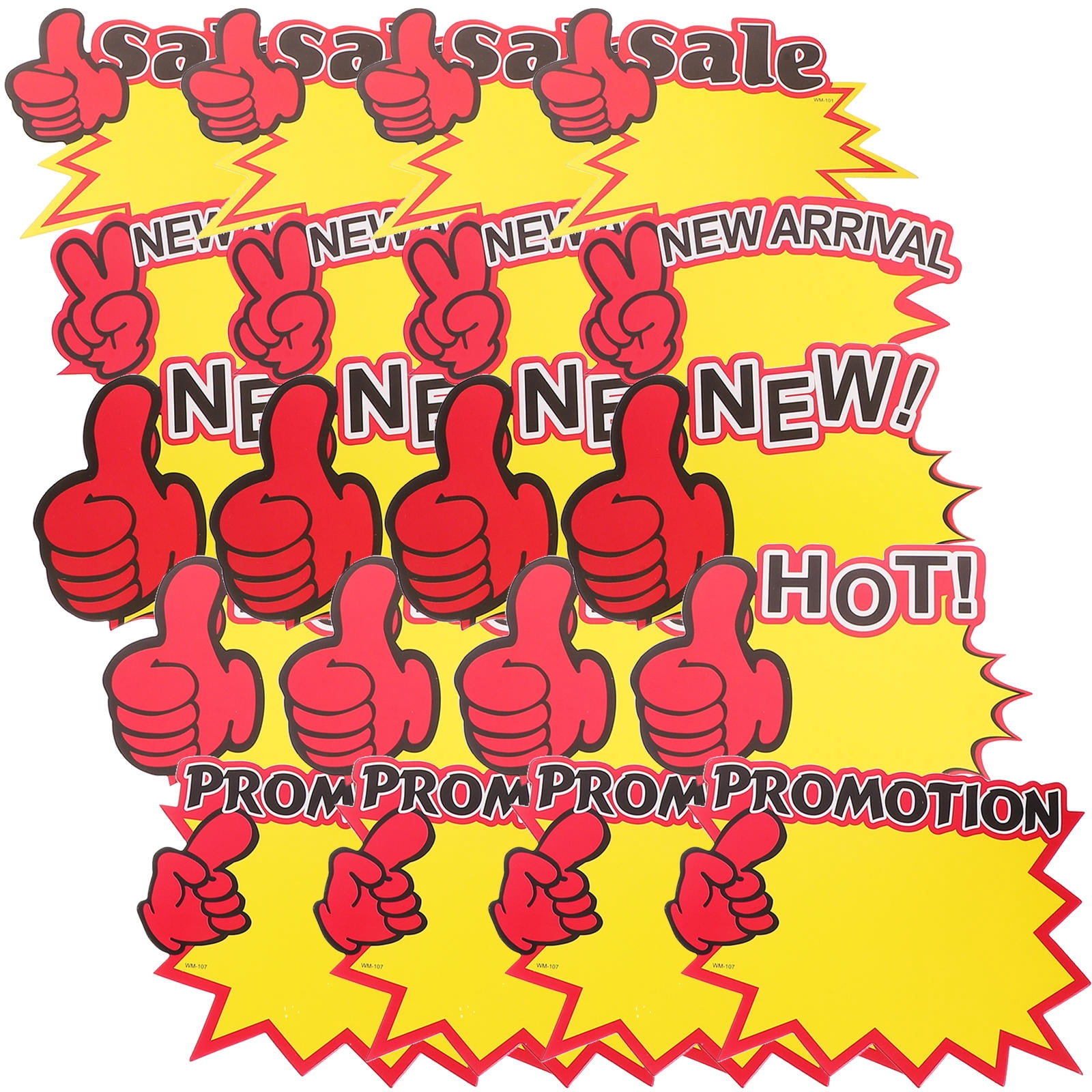 OUNONA Assorted Color Price Tags Durable Paper for Retail Store ...