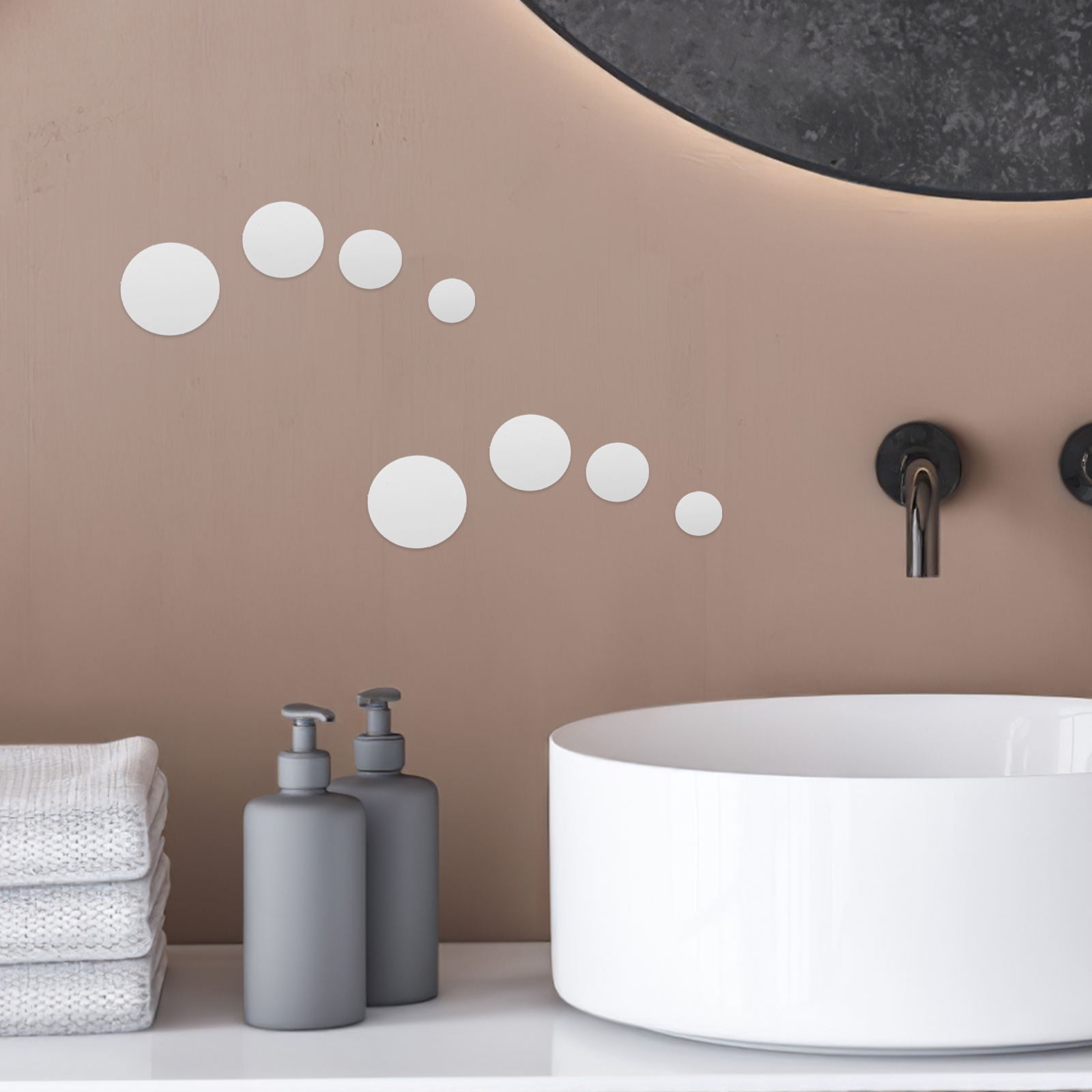 Hytrove Round Acrylic Mirror Tiles 250Pcs 1.5In - Walmart.com