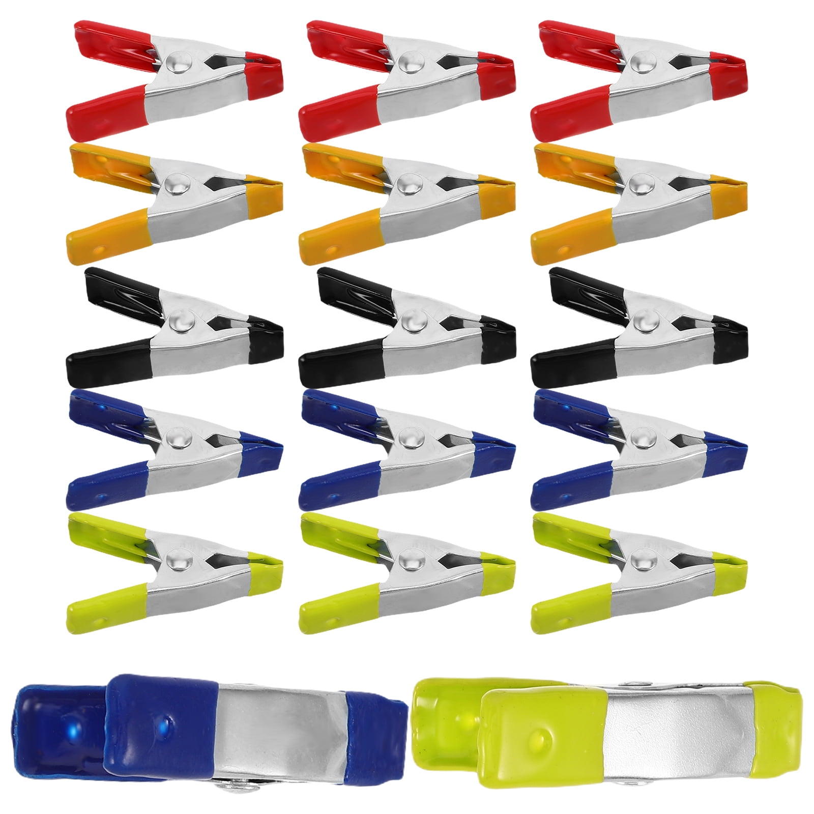 unbranded 25pcs Small Metal Spring Clips Clamps Heavy Duty Spring ...