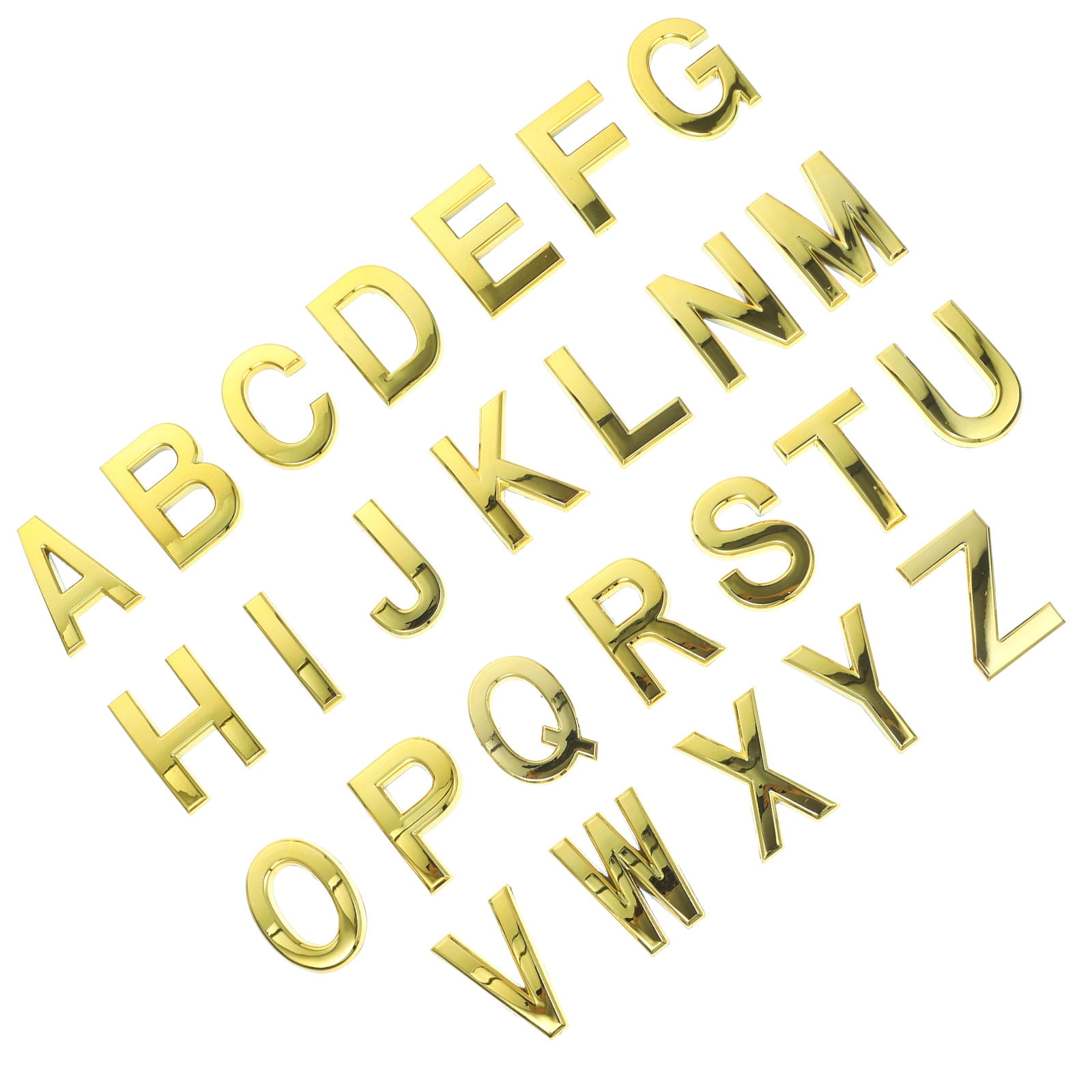 unbranded 26 Pcs Alphabet Advertising Signs House Letters Door Golden ...