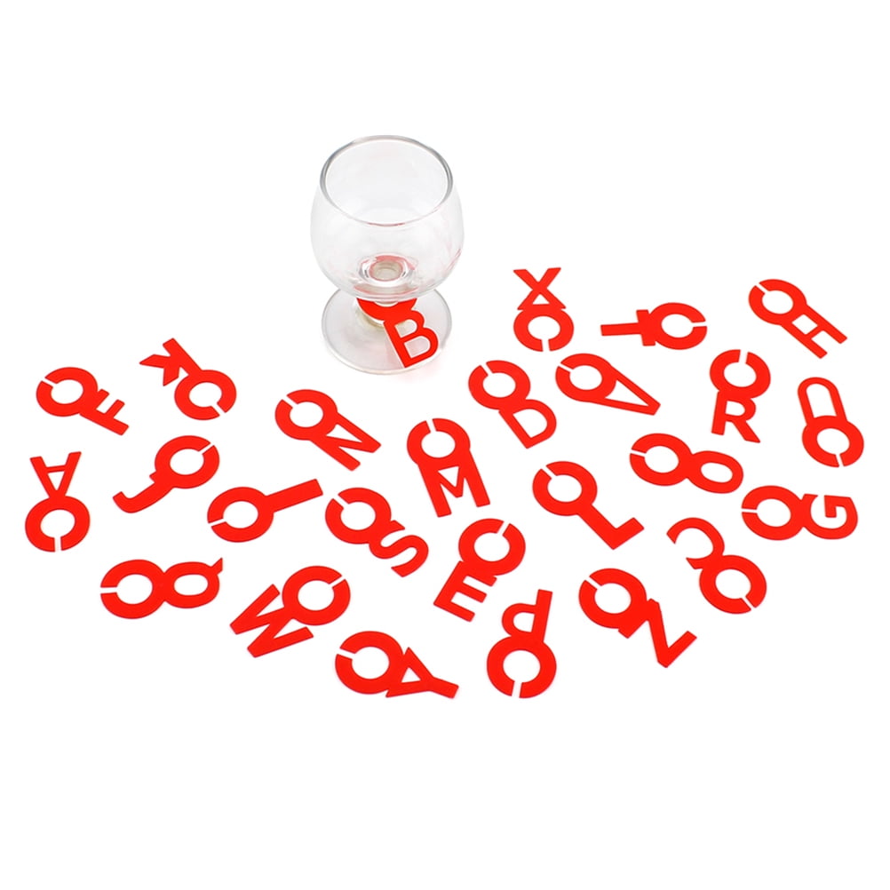 unbranded 26pcs Alphabet Letters Wine Glass Marker Creative Wine ...