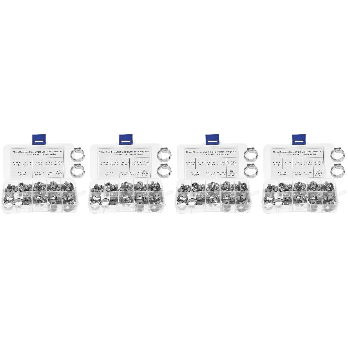 unbranded 280 pcs Clamp Assortment Kit 304 Stainless Steel Crimp Rings ...