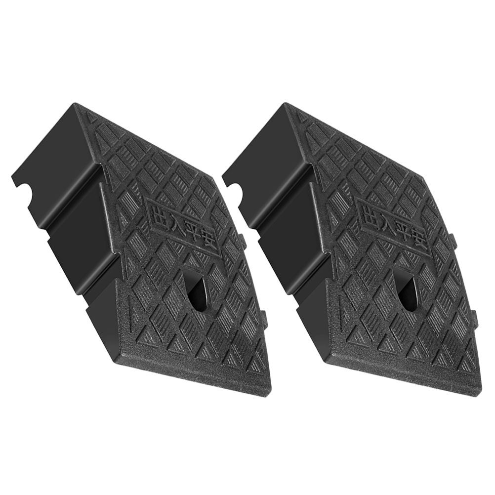 unbranded 2Pcs Ramp Slopes Pad Plastic Car Ramp Portable Vehicle Ramp ...