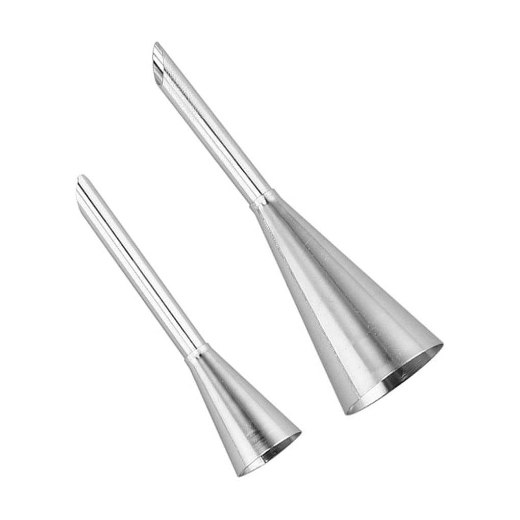 chidgrass 2Pcs/Set Puff Cream Piping Nozzle Stainless Steel Birthday ...