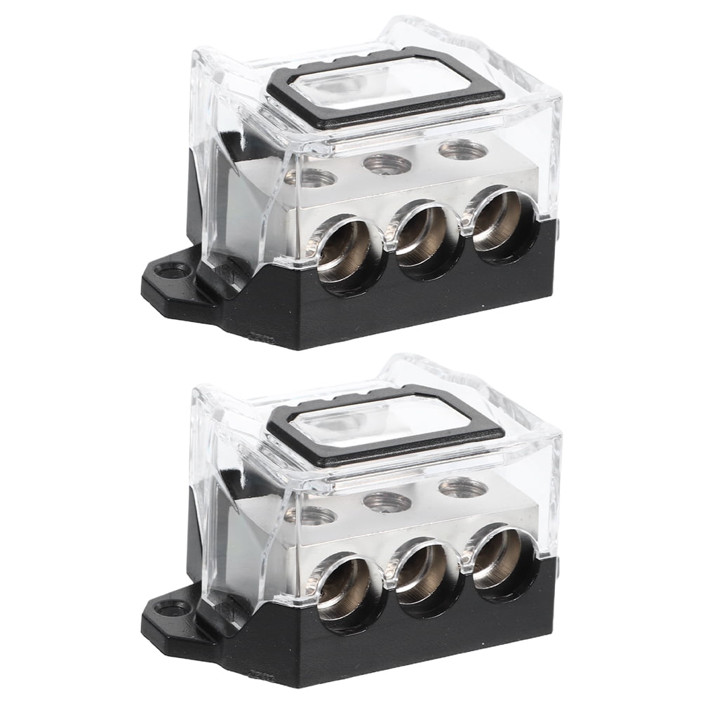 unbranded 2pcs 3 Way Car Splitter Ground Distribution Block Copper ...
