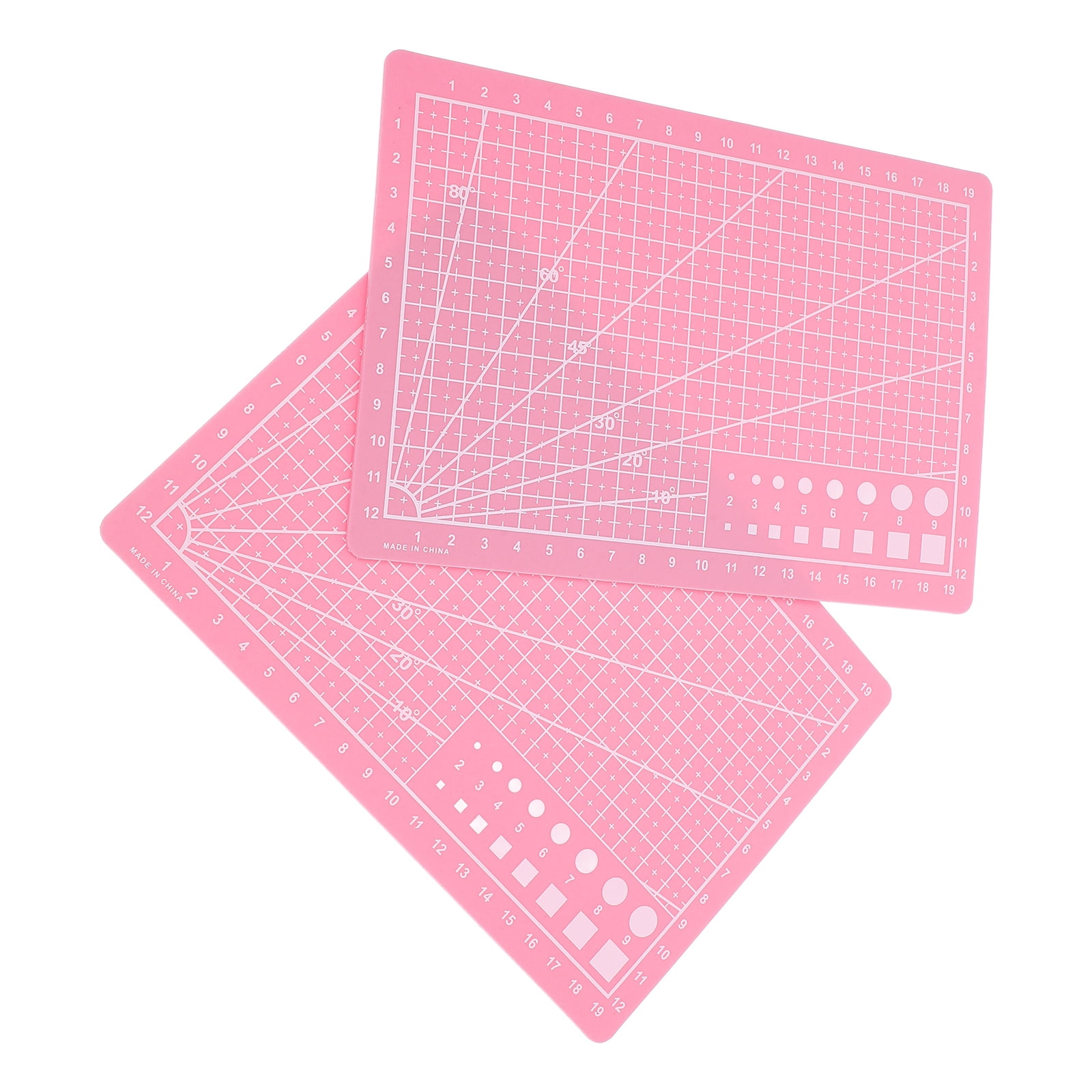 unbranded 2pcs A5 Double-Sided Self-Healing Cutting Mat,Gridded Rotary Cutting Board for ...