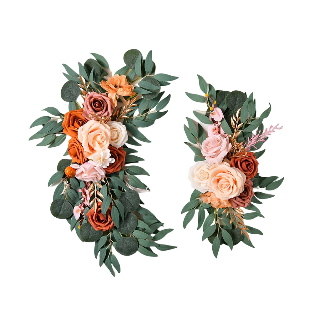 chidgrass 2pcs Artificial Arch Flowers Kit Garlands Peony Flower ...