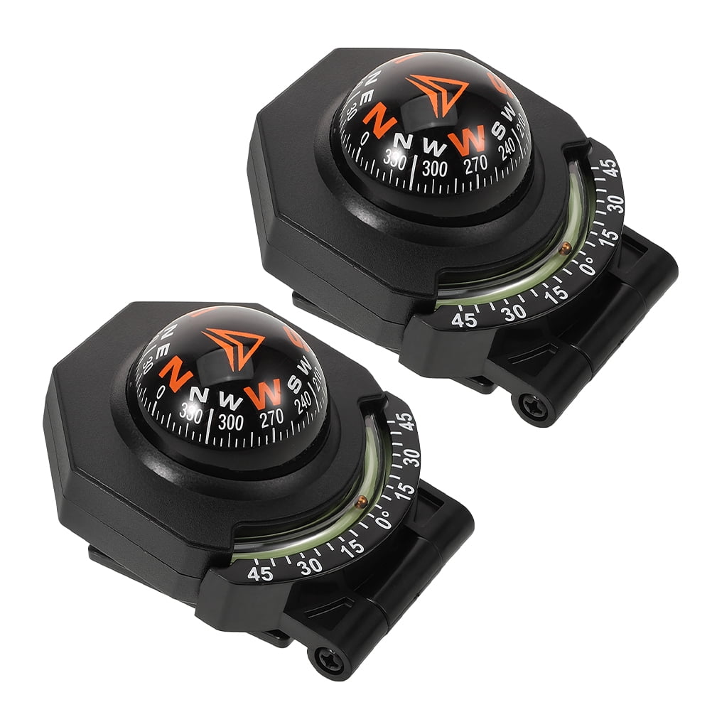 unbranded 2pcs Auto Compass with Inclinometer Surface Marine Dash Mount ...