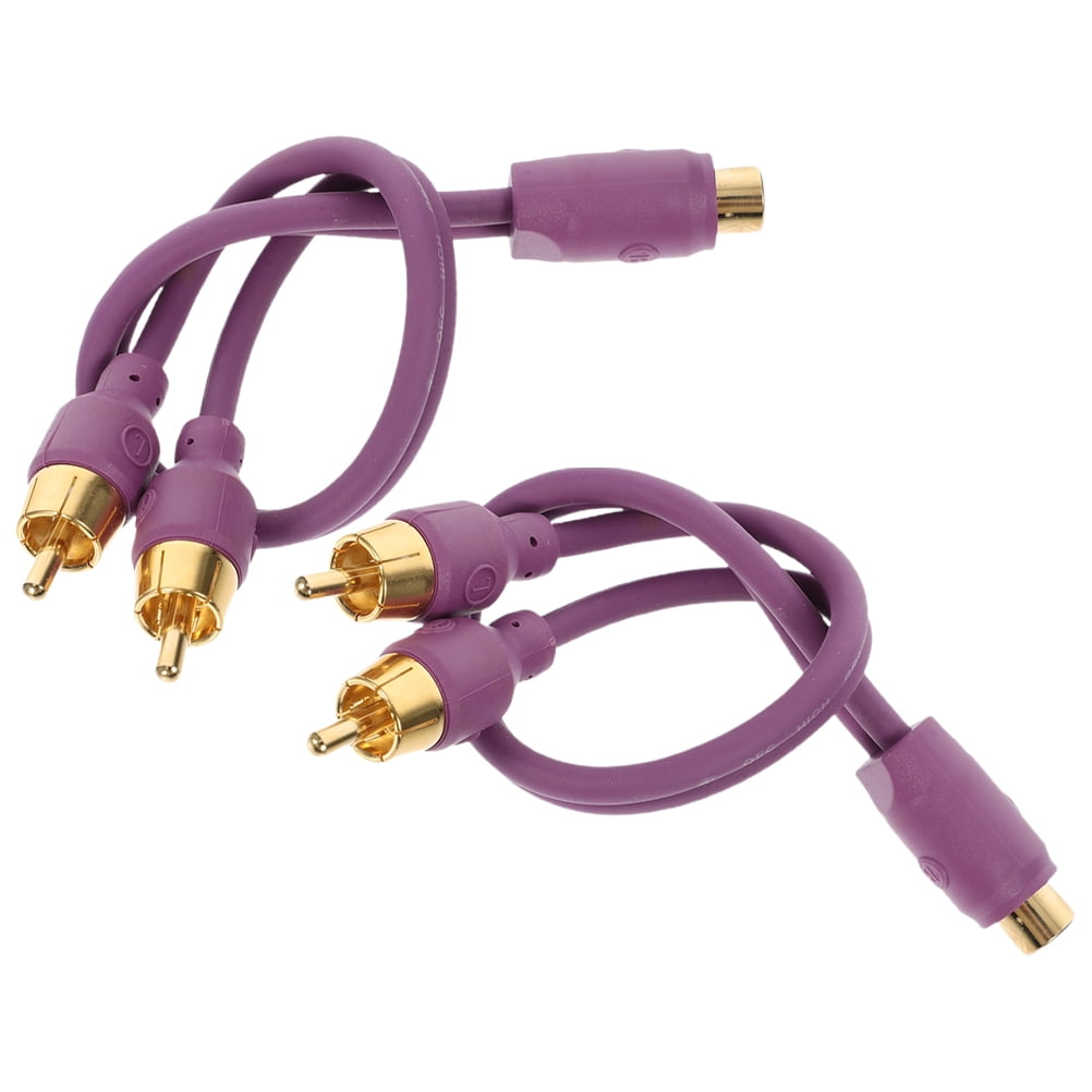 SOPOTUTU Audio Splitter Cable Violet For Car Audio Upgrade 2Pcs 9.8X0 ...