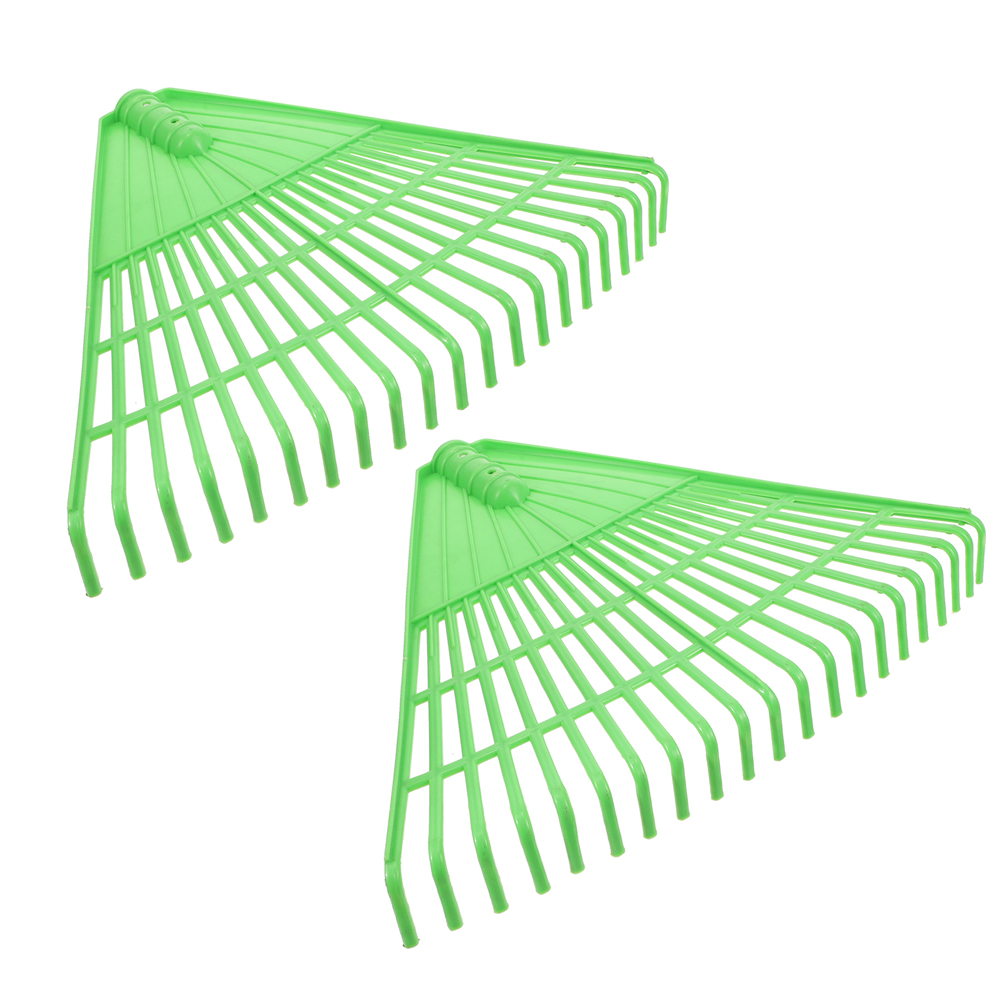 unbranded 2pcs Garden Pine Needle Rake Portable Plastic Lawn Rake ...