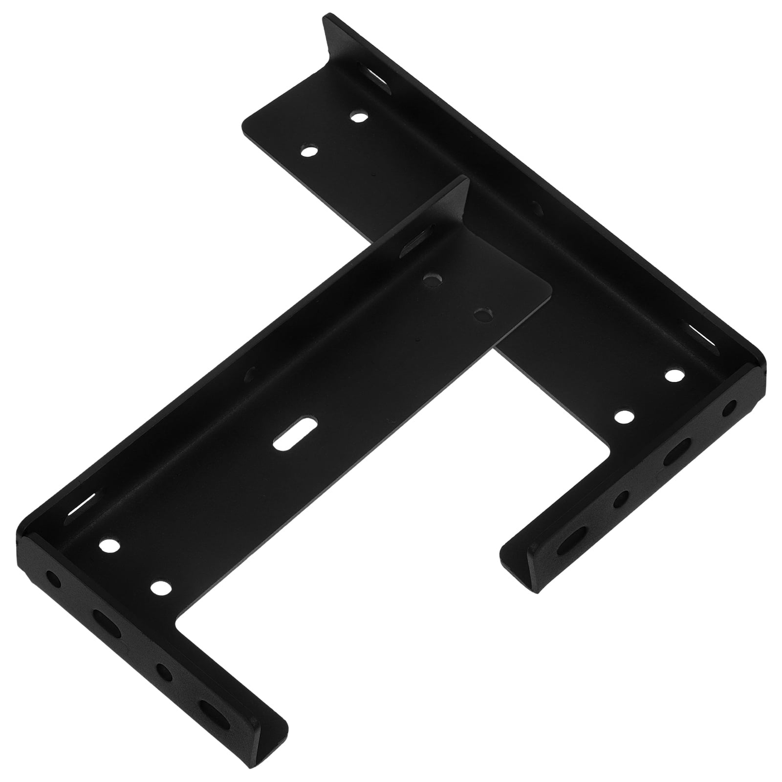 unbranded 2pcs Metal Shelf Brackets Heavy Duty Floating Shelf Supports ...