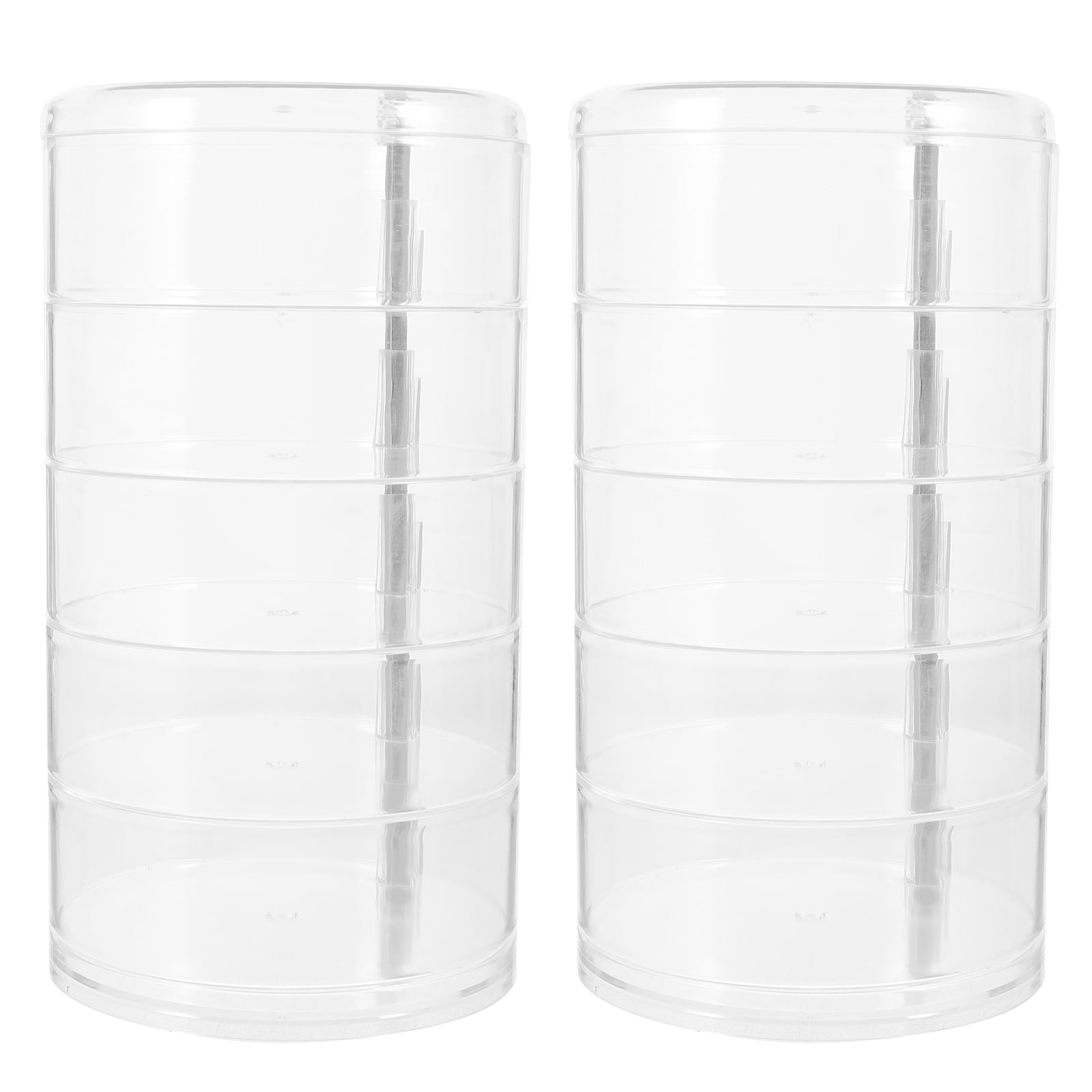 unbranded 2pcs Plastic Cables Management Boxes Rotary Storage Boxes ...