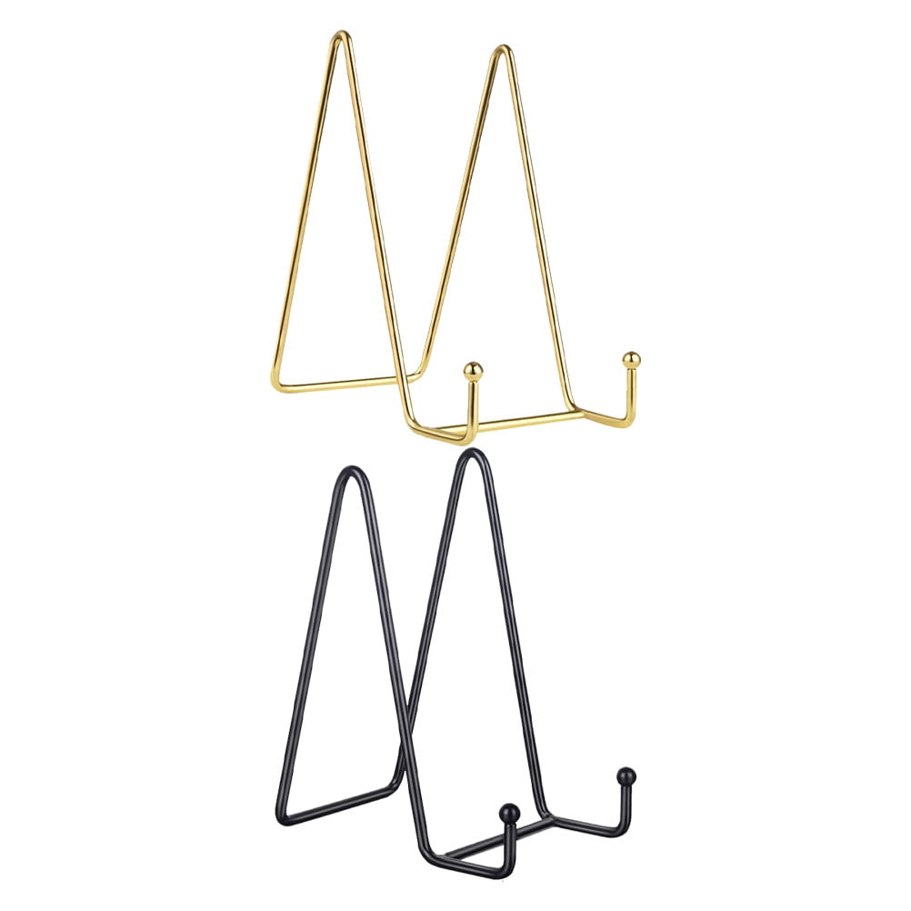 unbranded 2pcs Plate Stands for Display Metal Wire Plate Holder Display ...
