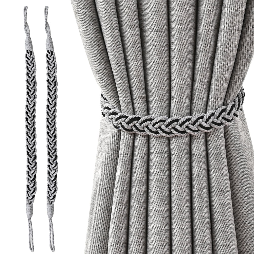 unbranded 2 Pcs Curtain Tie Window Treatment Woven Tiebacks - Walmart.com