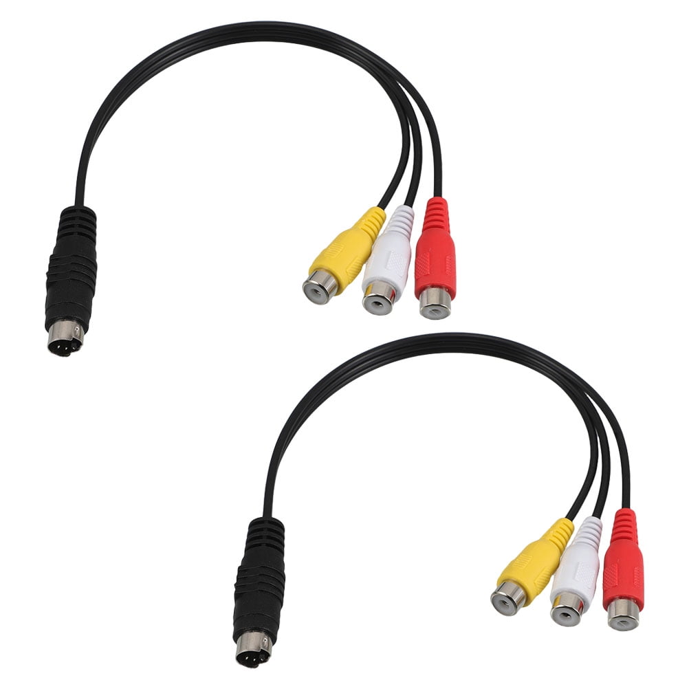 unbranded 2pcs S-Video Terminal To 3- Video Adapter Cable High ...