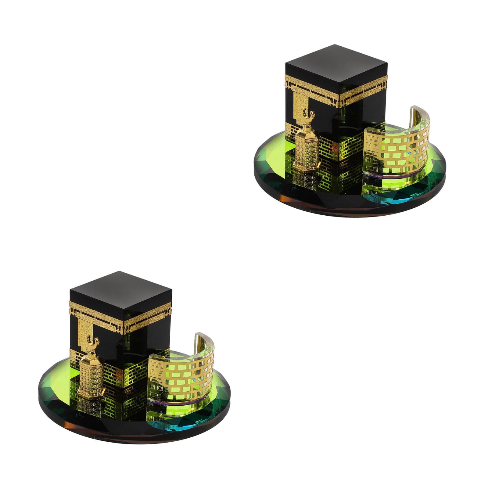 unbranded 2pcs Saudi Arabia Crystal Gilded Kaaba Miniature Model ...