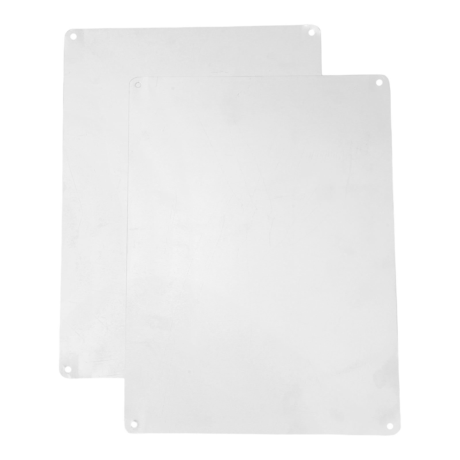 unbranded 2pcs Silver Blank Signs Weatherproof Write-On Metal Sign ...
