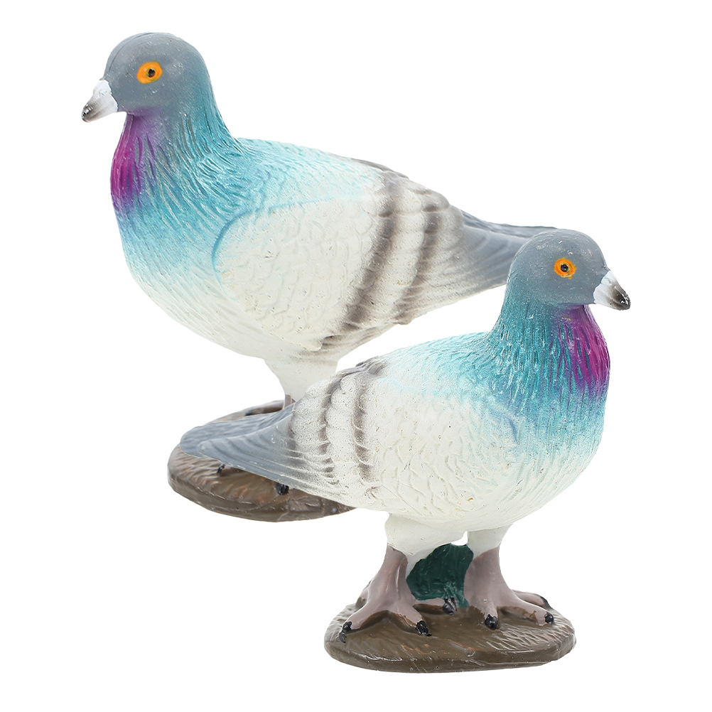 unbranded 2pcs Simulated Plastic Pigeons Realistic Pigeons Home ...
