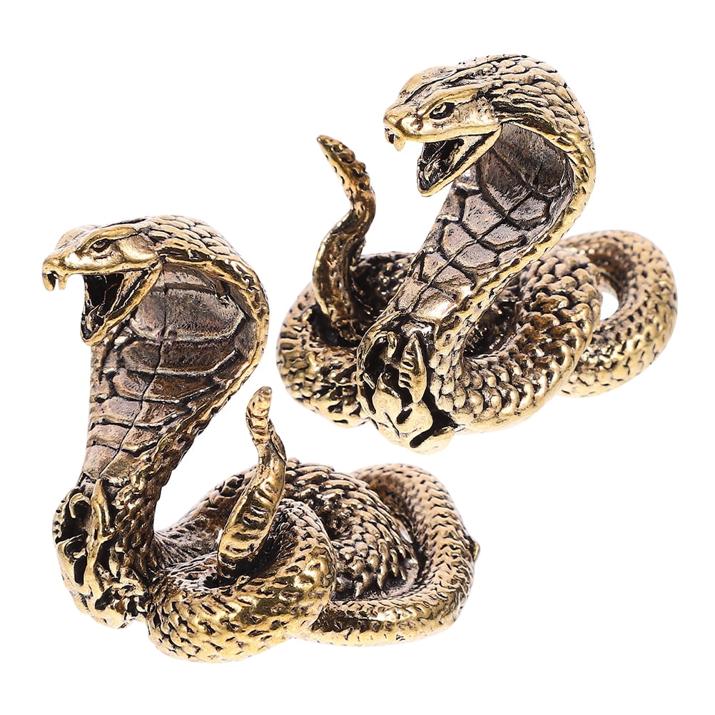unbranded 2pcs Tabletop Snake Sculpture Novel Snake Decor Snake ...