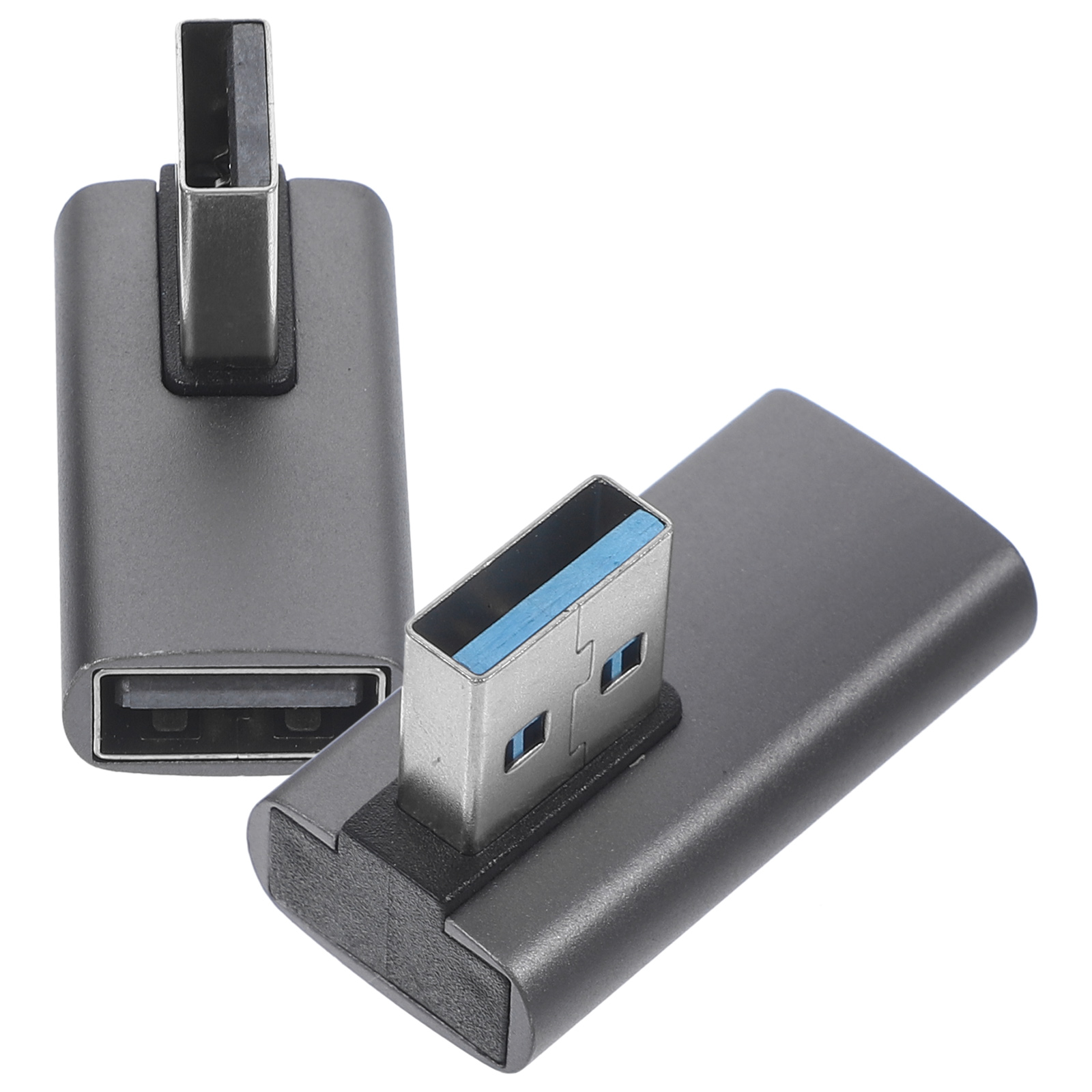 unbranded 2pcs Usb Adapter Usb 3.0 Right Angle Adapter Male To Female ...