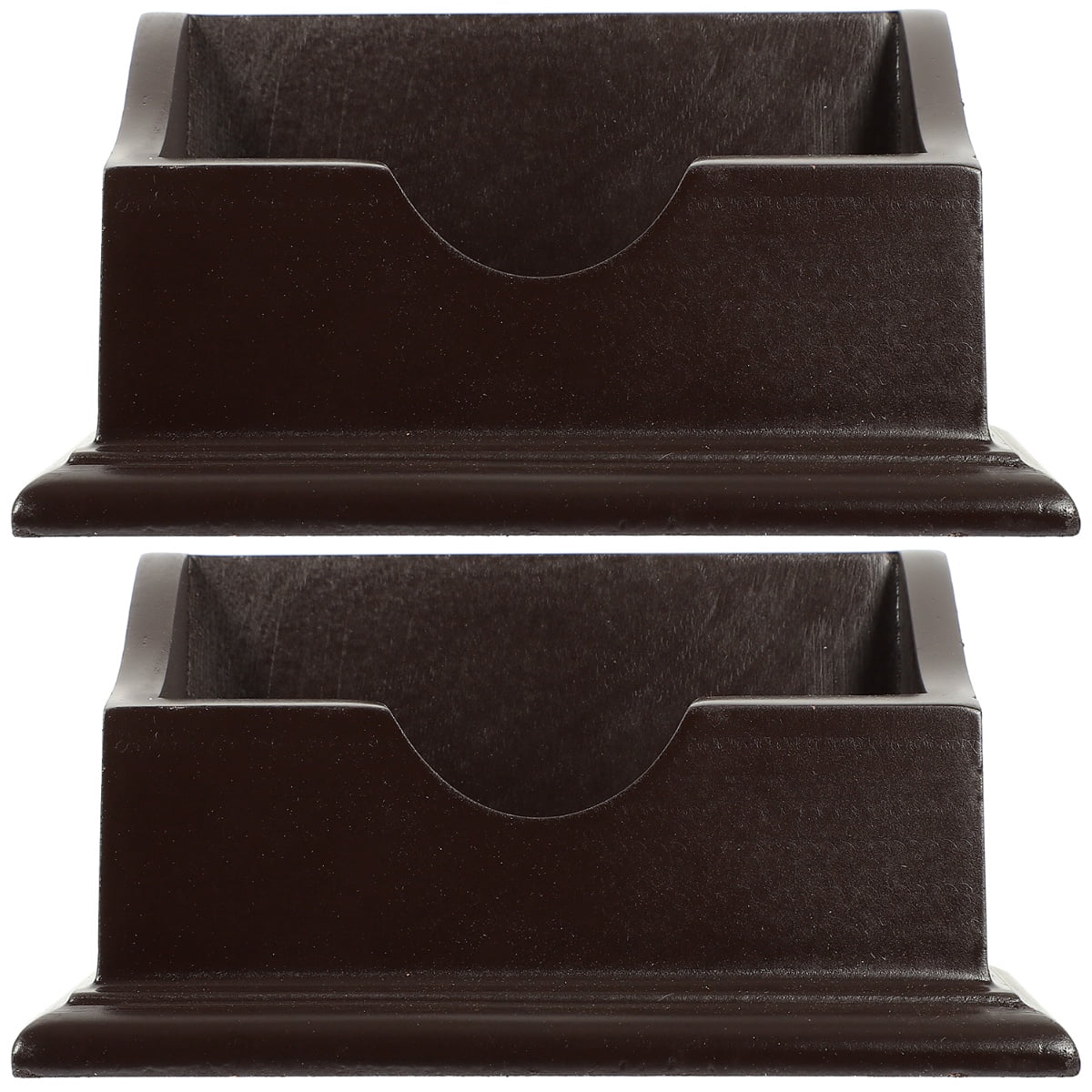 unbranded 2pcs Wooden Cards Stand Multi-function Business Cards ...