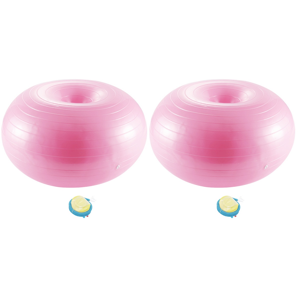unbranded 2pcs Yoga Auxiliary Ball Donuts Shaped Fitness Ball Explosion ...