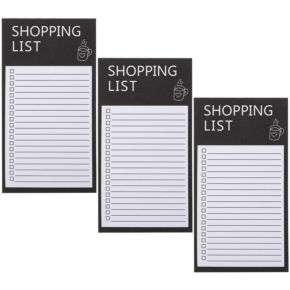 unbranded 3 Books of Grocery List Planning Pad Convenient Shopping List ...