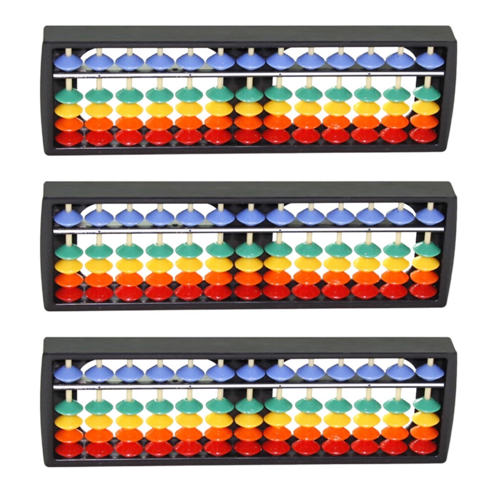 unbranded 3 Pcs Abacus for Kids Portable Calculating Tool Peg Boards ...