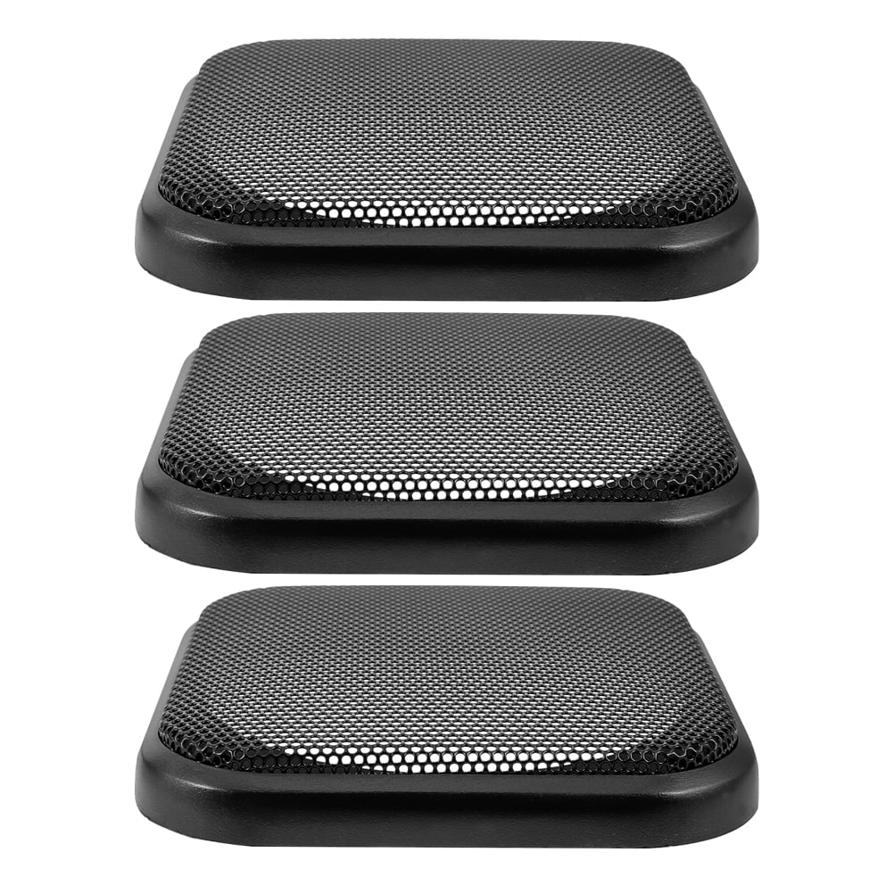 unbranded 3 Pcs Car Speaker Grille Cover Square Speaker Grill Mesh ...